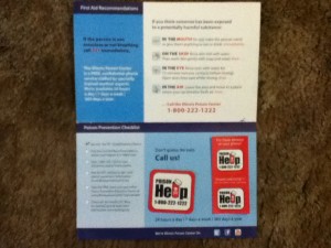 Poison Help Magnet & Stickers