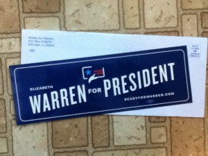Elizabeth Warren for President Sticker from Ready for Warren