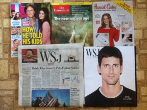 US Weekly – The Economist Weekly – Harriet Carter Catalog – The Wall ...