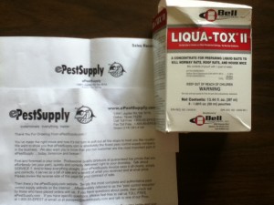 Liqua-Tox 11 Rat & Mouse Killer from ePestSupply – Used a eGift Card ...