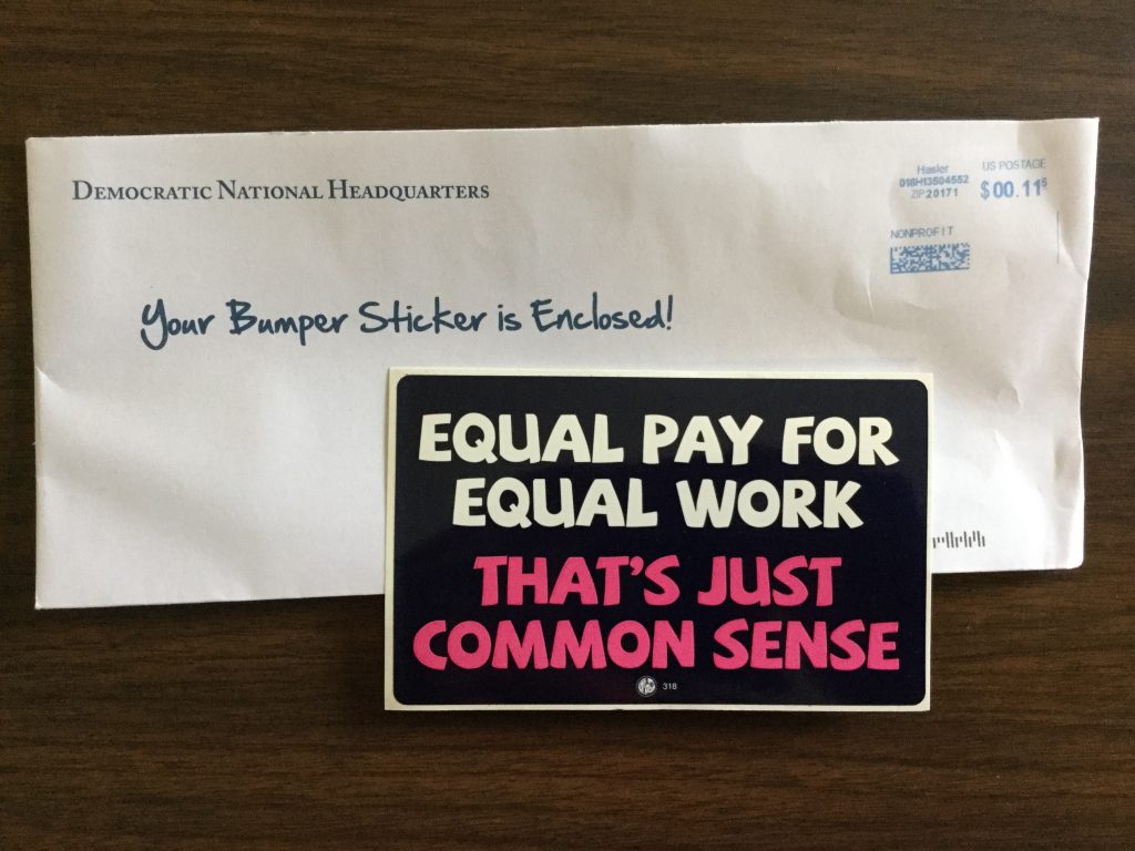 Free Equal Pay for Equal Pay Sticker