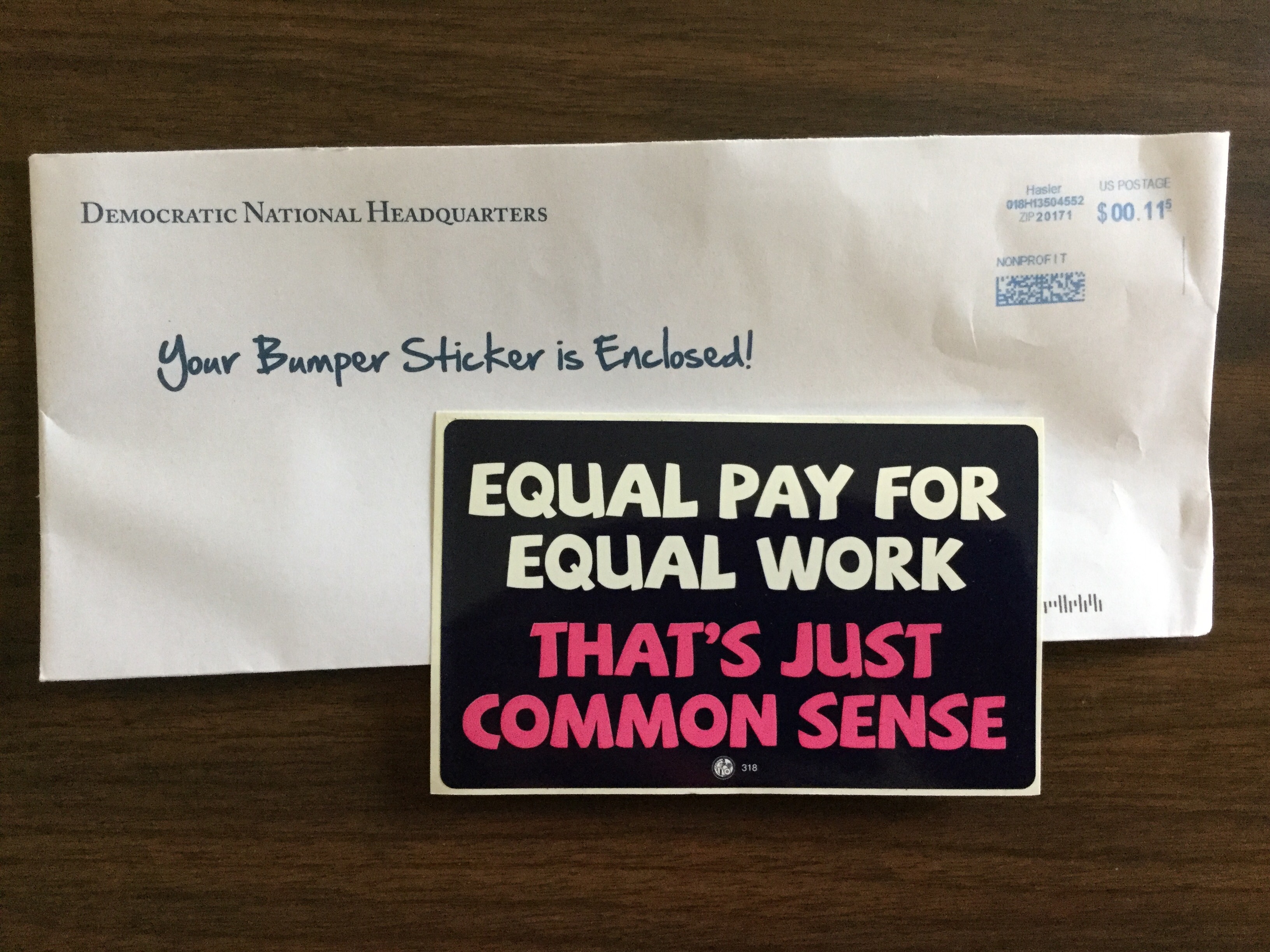 Free Equal Pay for Equal Pay Sticker