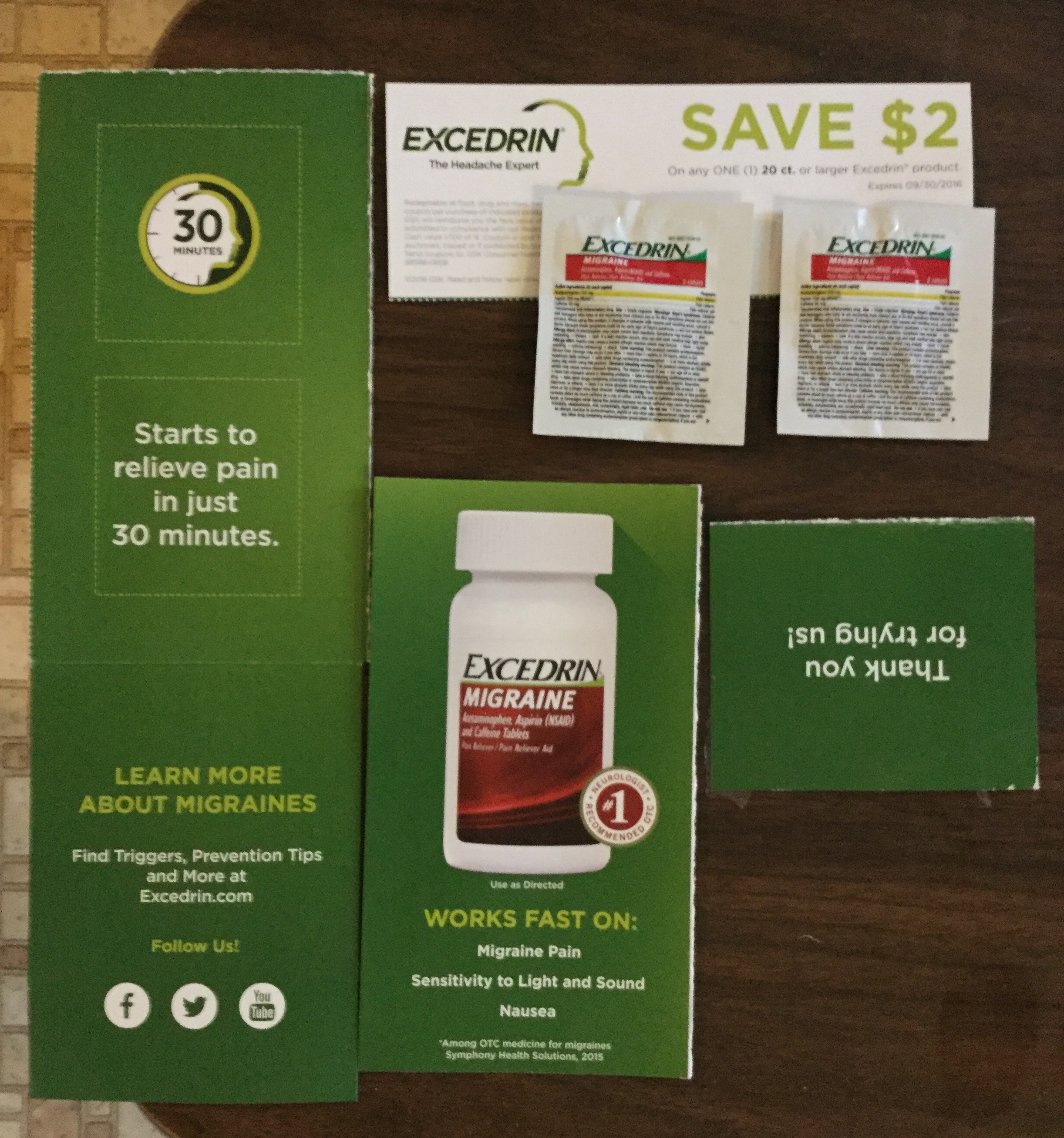 Free EXCEDRIN Migraine Tablets