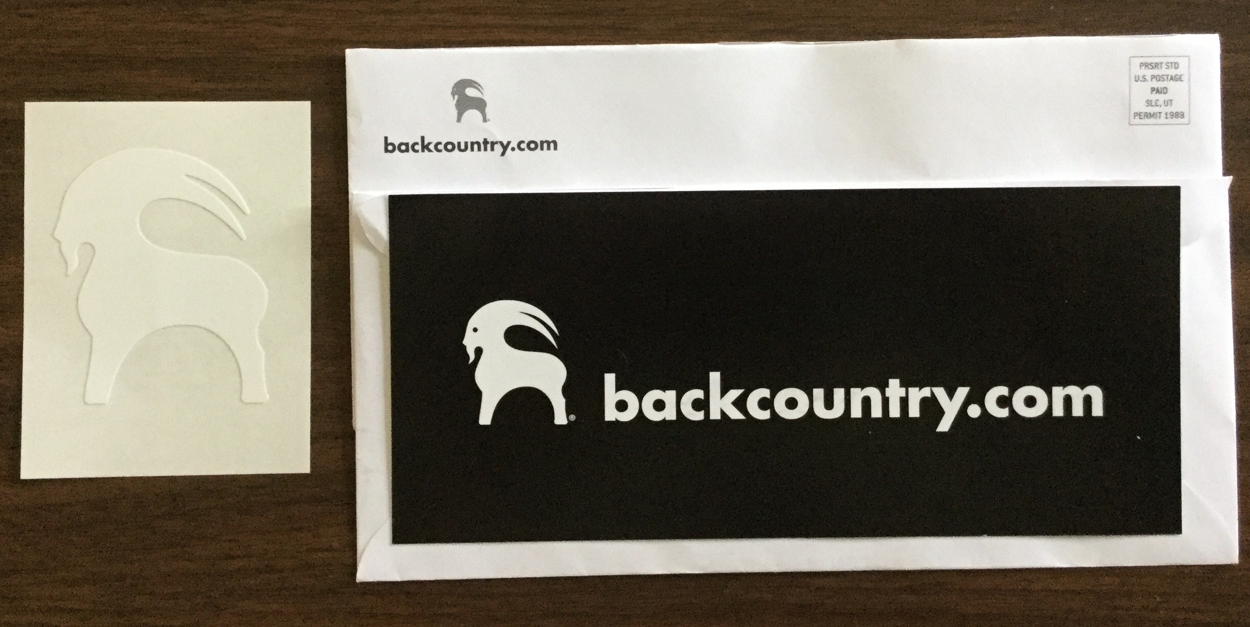 Free White Backcountry.com Goat Sticker