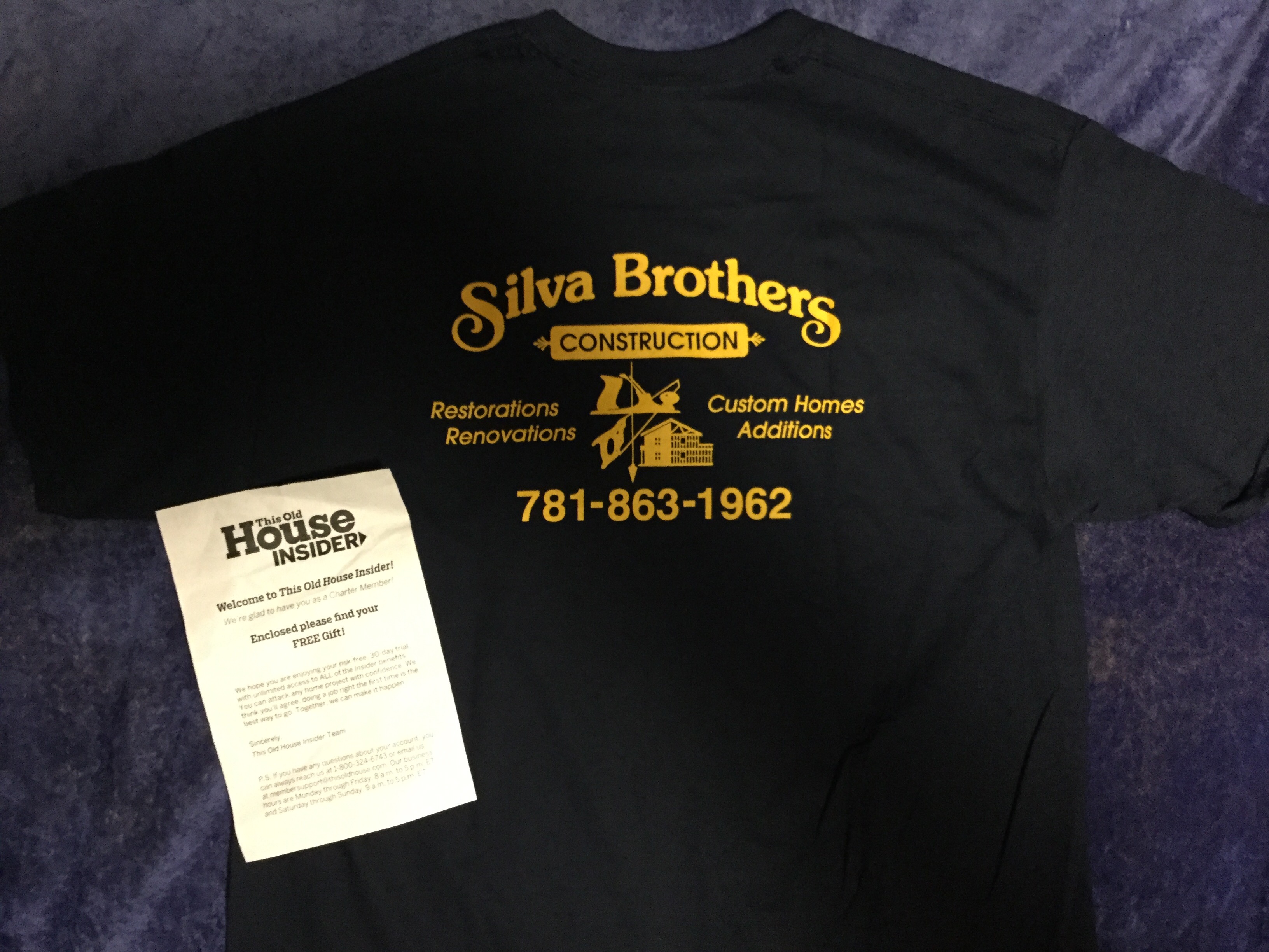 Free Silva Brothers Construction Shirt - Free Stuff Times What I Got