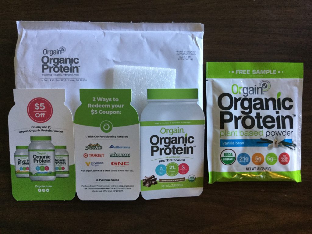 Free Orgain Organic Protein Sample