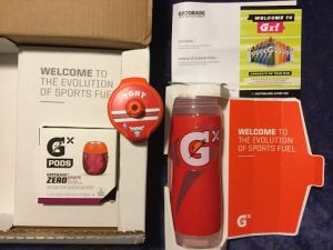 Winner in the Gatorade Custom Gx Bottle Instant Win Game