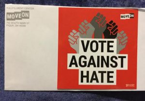 Free Free Vote Against Hate Sticker