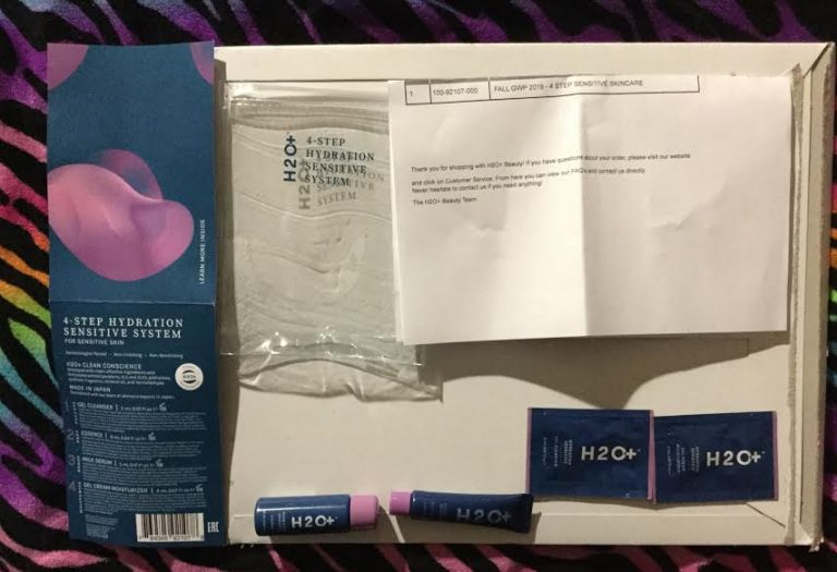 Free samples of #H20+ skin care products