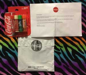 Winner in the Coca Cola 2019 Holiday Instant Win Game